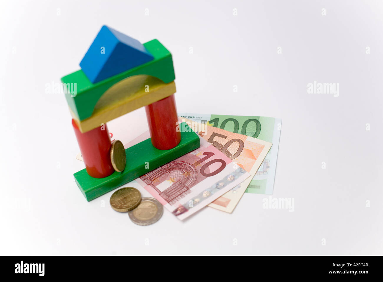 Symbol for financing house building Stock Photo - Alamy