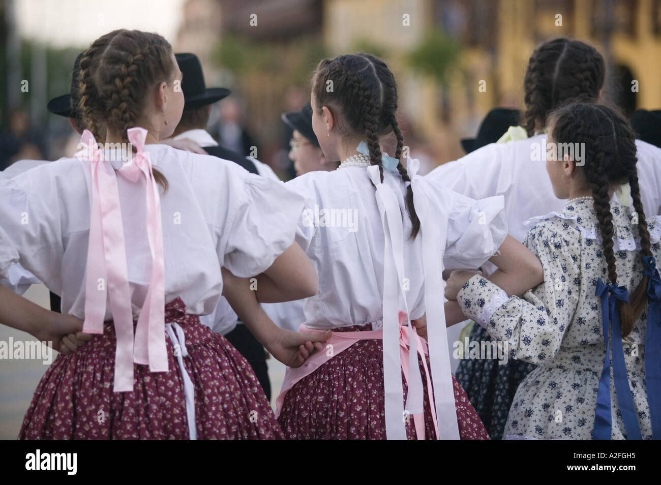 HUNGARY, Eastern Plain, DEBRECEN: Kalvin ter Square, Hungarian Folk ...