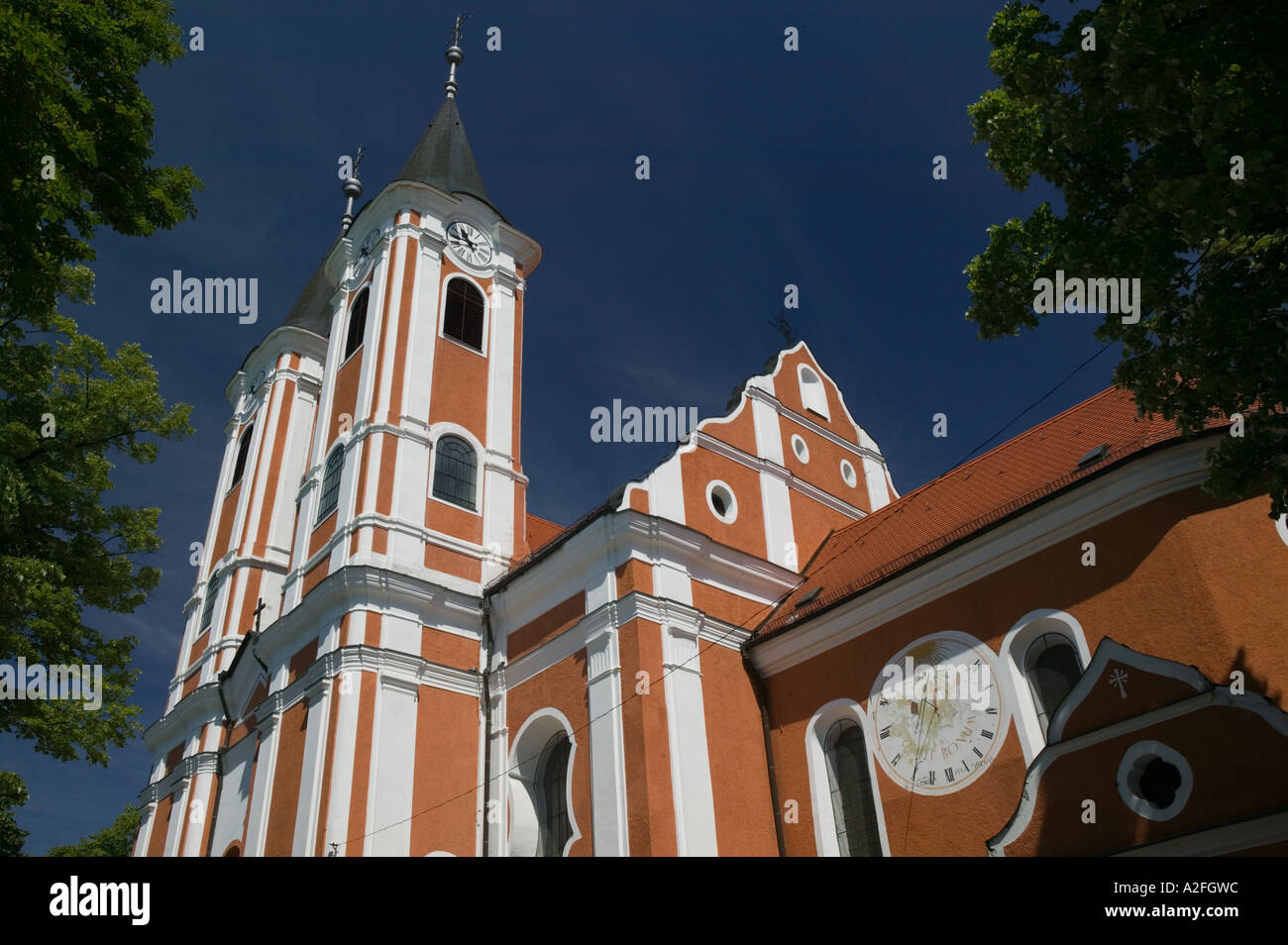 HUNGARY, Southern Transdanubia, MARIAGYUD: Franciscan Church (b.18th ...
