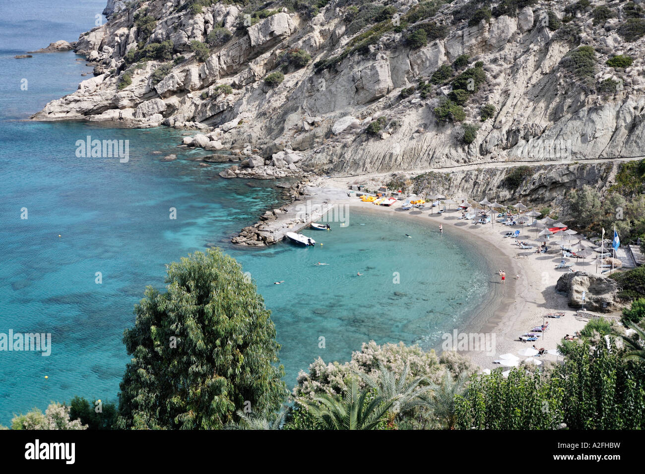 Istron Bay, beach near Istro, Gulf of Mirabello (Mirambello), Eastern ...