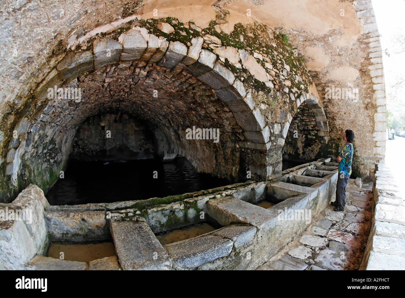 Fountain in Krasi, Eastern Crete, Greece Stock Photo - Alamy
