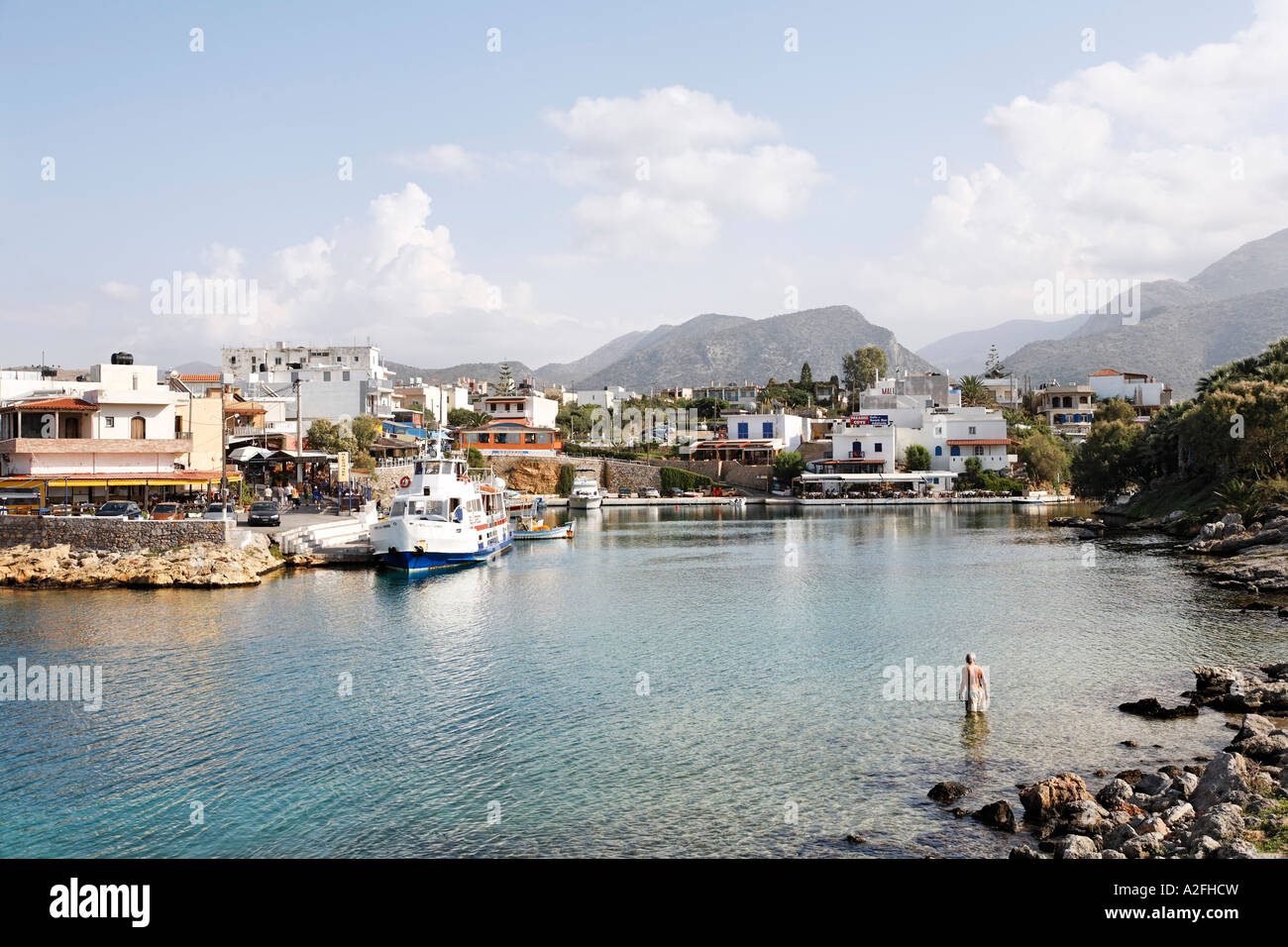 Sisi (Sissi, Sission), Crete, Greece Stock Photo - Alamy