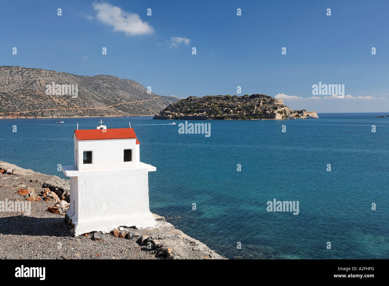 Spinalonga island, Plaka, Eastern Crete, Greece Stock Photo - Alamy
