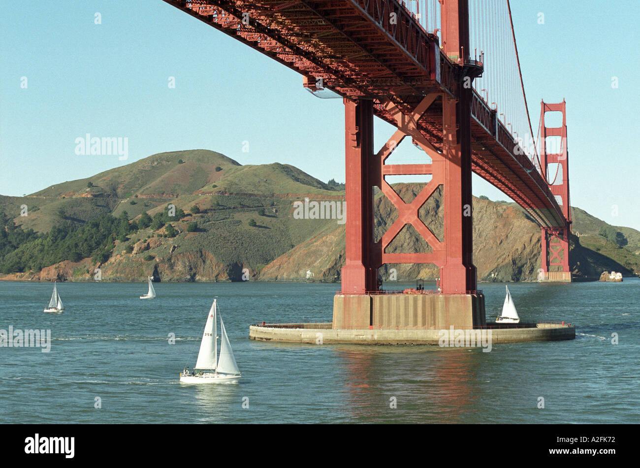 Sailboats at the Golden Gate Stock Photo - Alamy