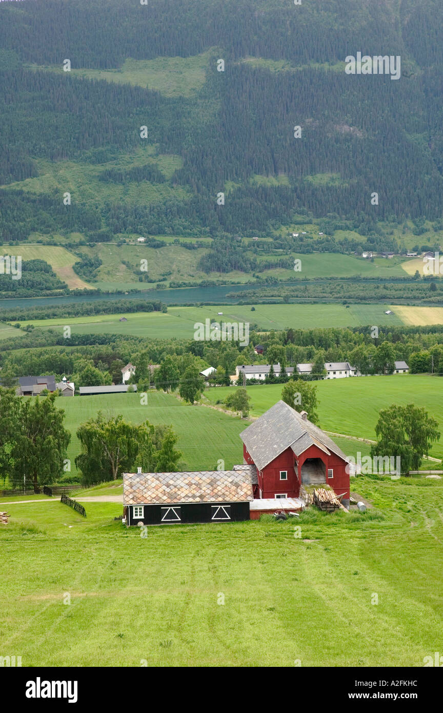 Laggen River river valley, Ringebu norway Stock Photo - Alamy