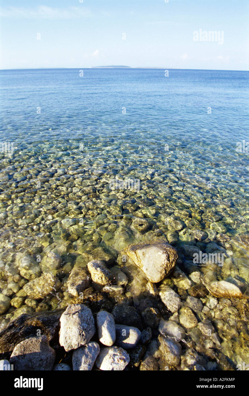 Stones in water Stock Photo - Alamy