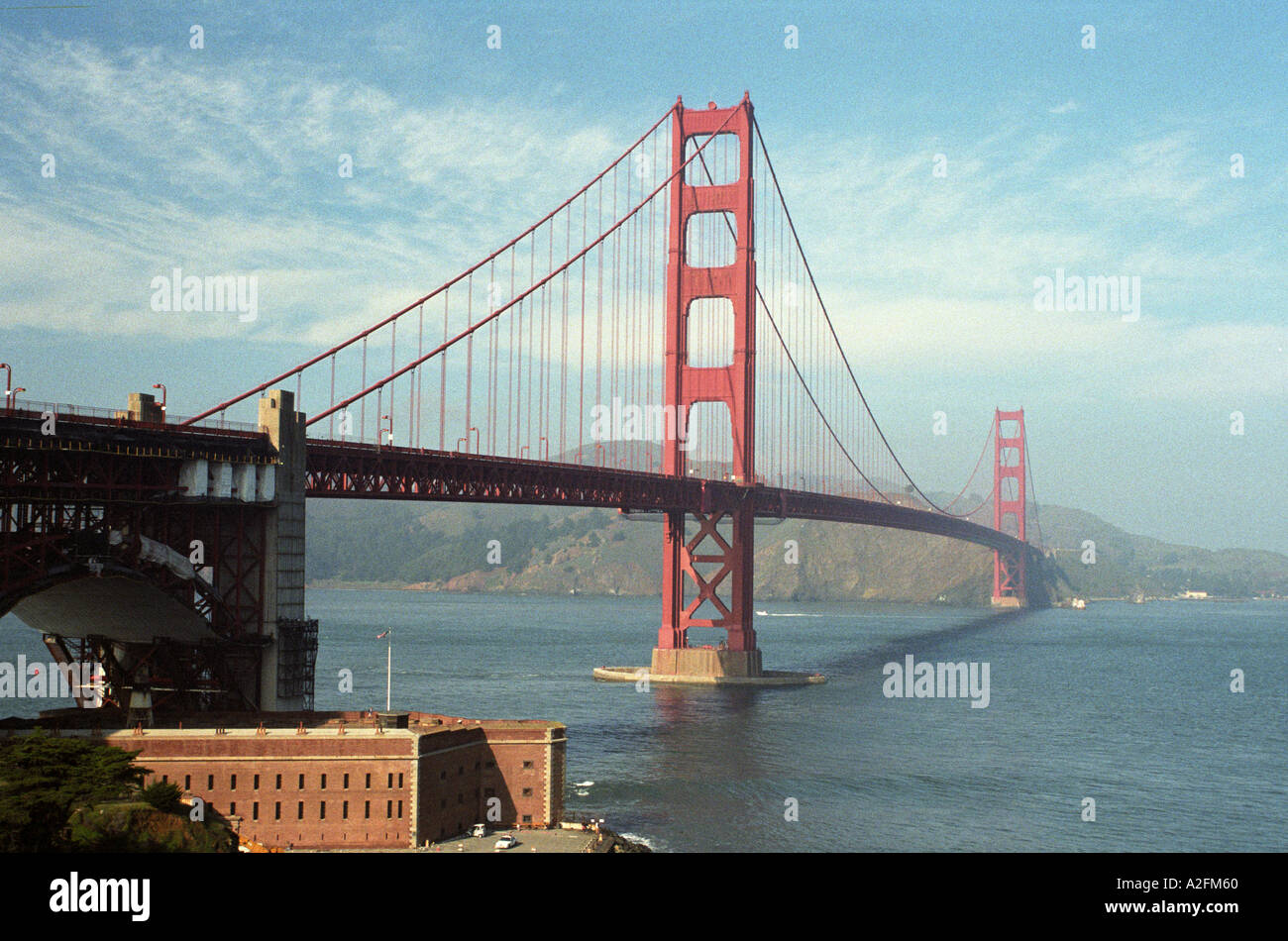 Historical Fort Point and the Golden Gate Bridge Stock Photo - Alamy
