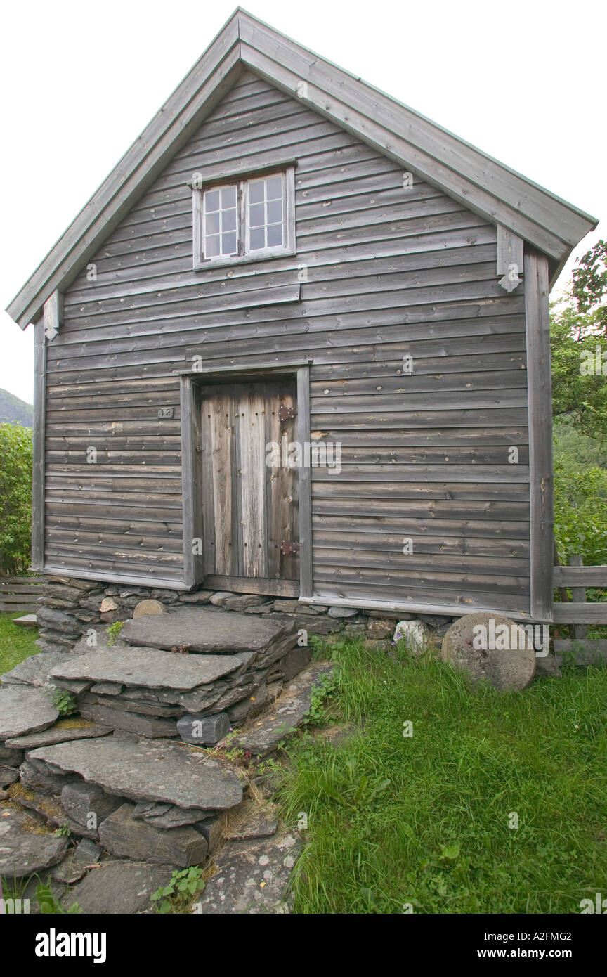 Historical building at Otterness Farm, Flam, Sognefjord, Norway Stock ...