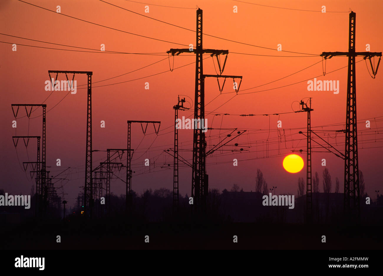 Orange connecting cables hi-res stock photography and images - Alamy