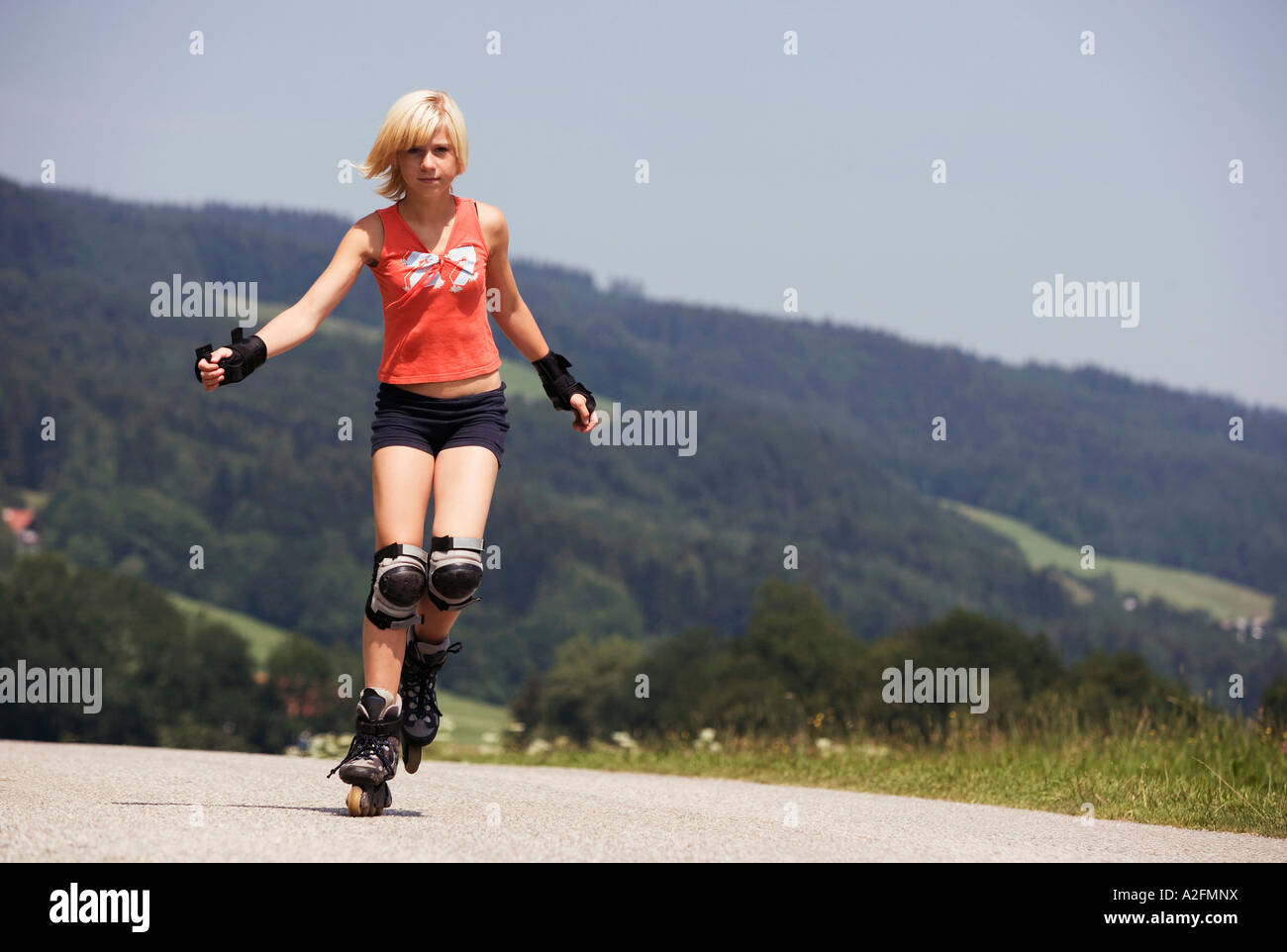 Kids with rollerskates hi-res stock photography and images - Alamy