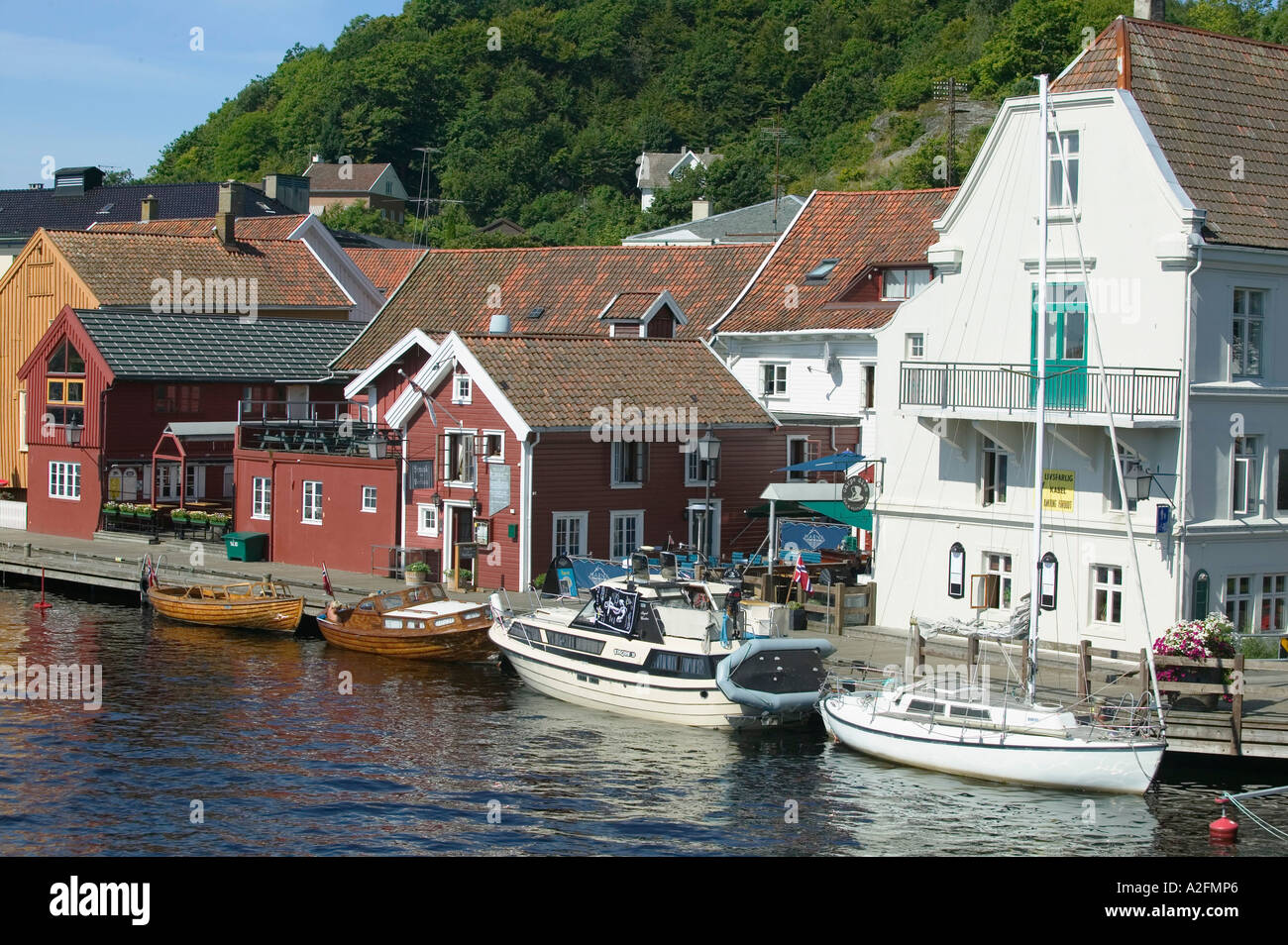 Norway, mandal waterfront Stock Photo - Alamy