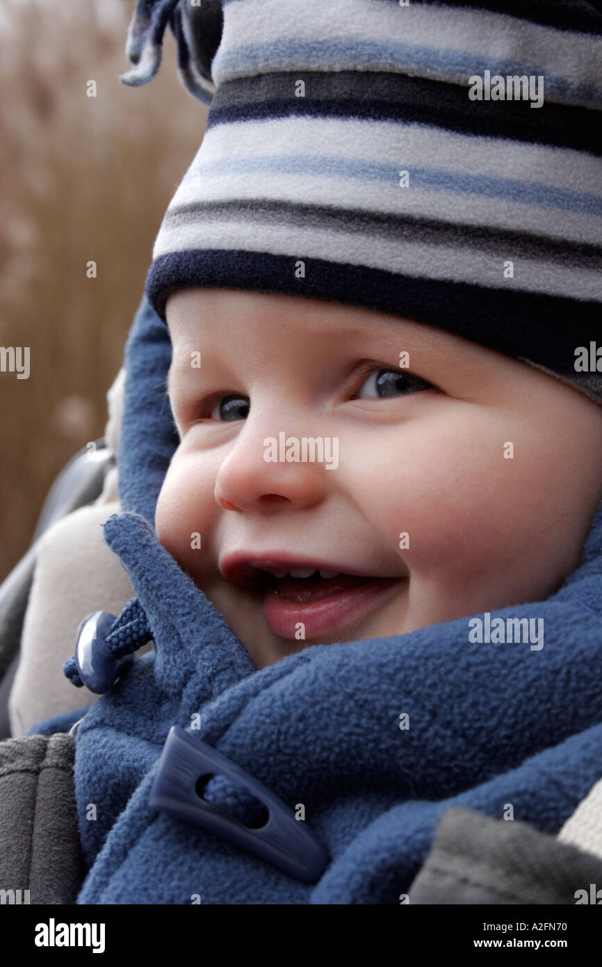 baby boy in pushchair Stock Photo - Alamy