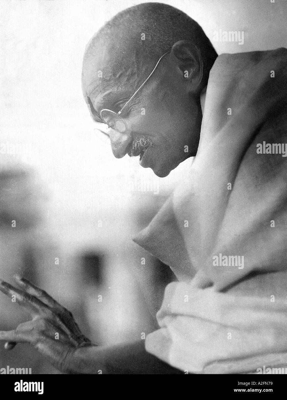 Mahatma Gandhi portrait 1935 Stock Photo - Alamy