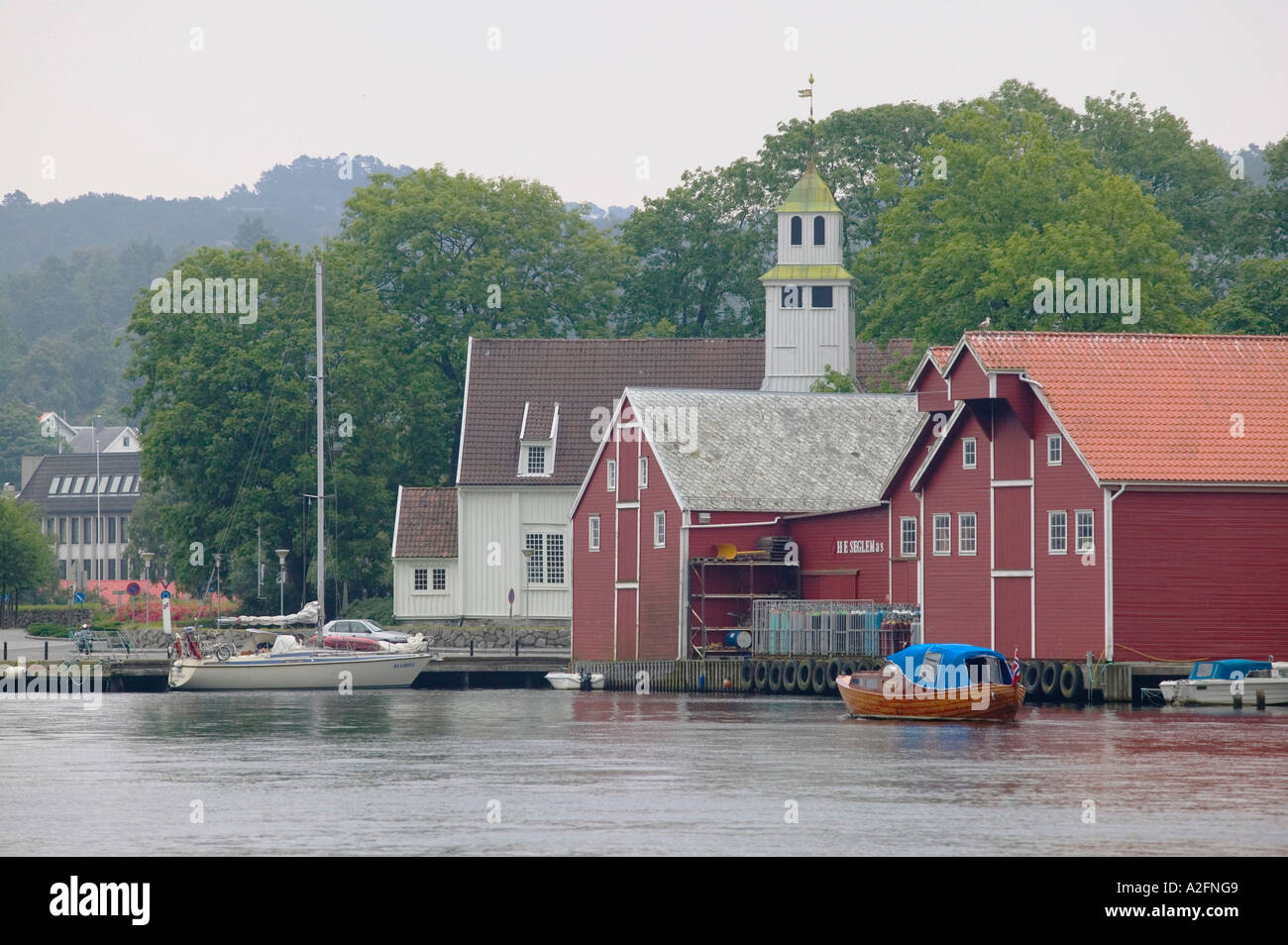 Norway, Egersund waterfront Stock Photo - Alamy