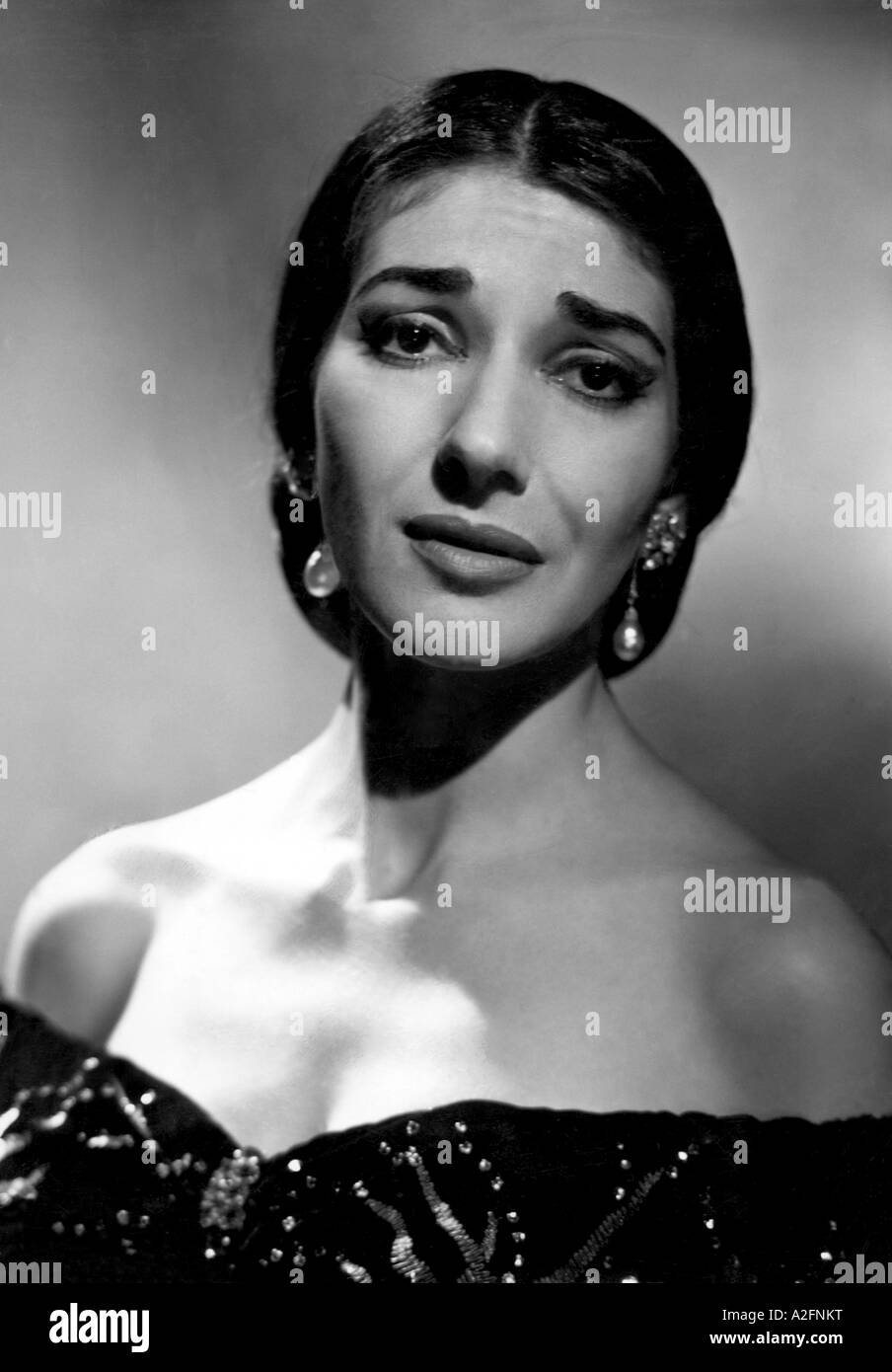 MARIA CALLAS Italian coloratura soprano operatic singer Stock Photo - Alamy