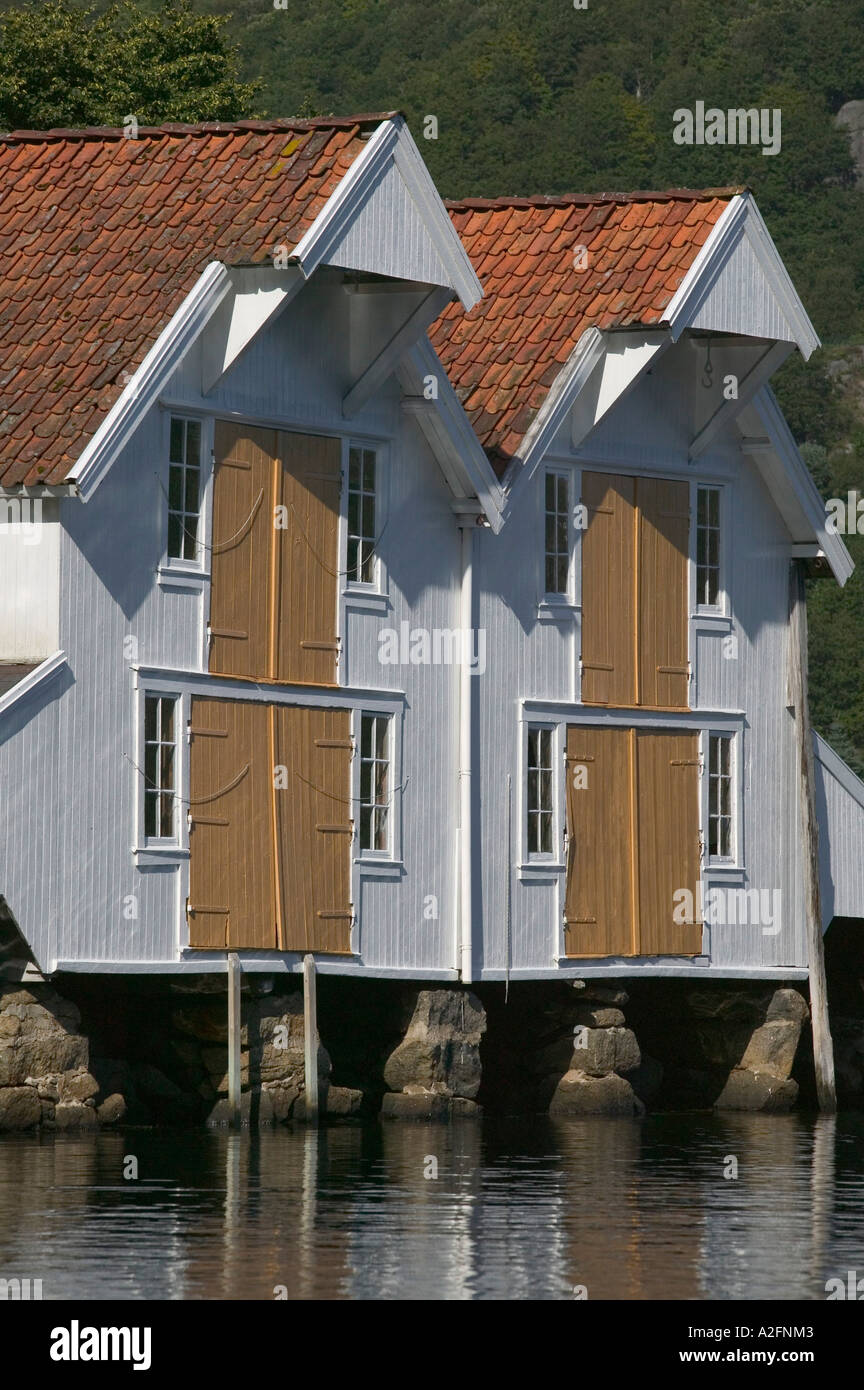 Norway North Sea Window House, Island of Hydra Stock Photo - Alamy