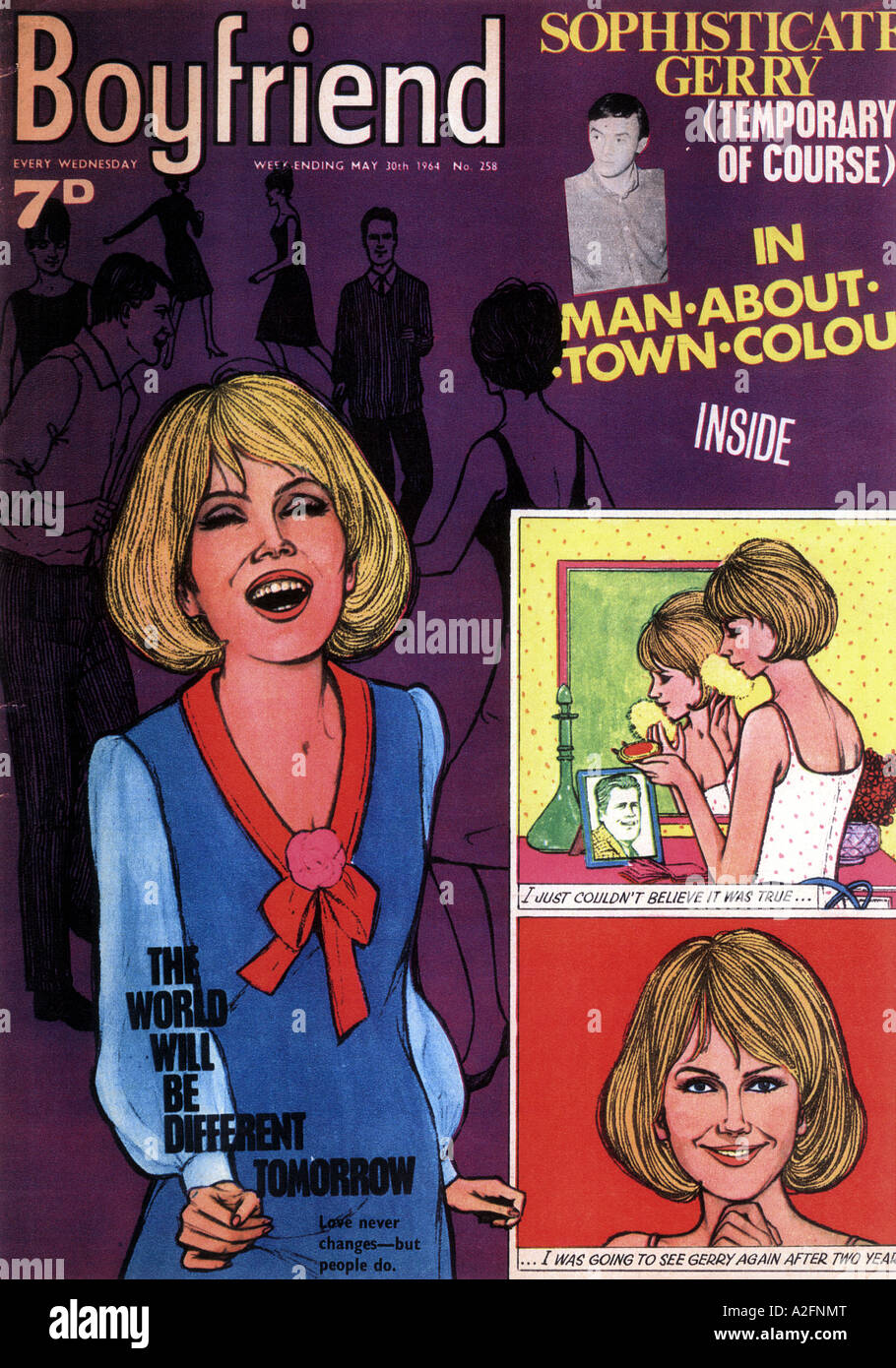 BOYFRIEND magazine was a popular cartoon-style publication in the 1960s ...