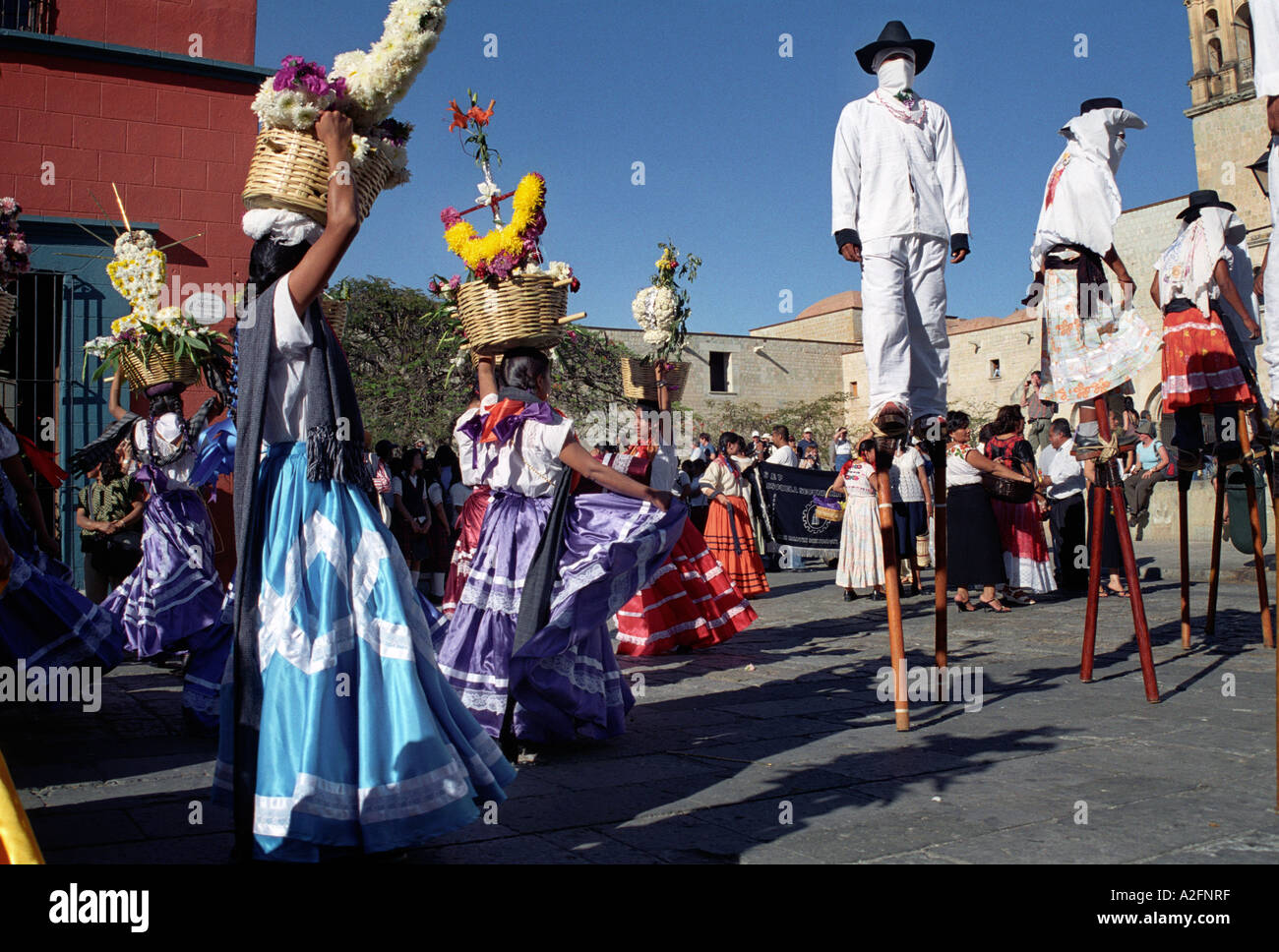 Easter celebration outside the Santo Domingo church in Oaxaca Stock ...