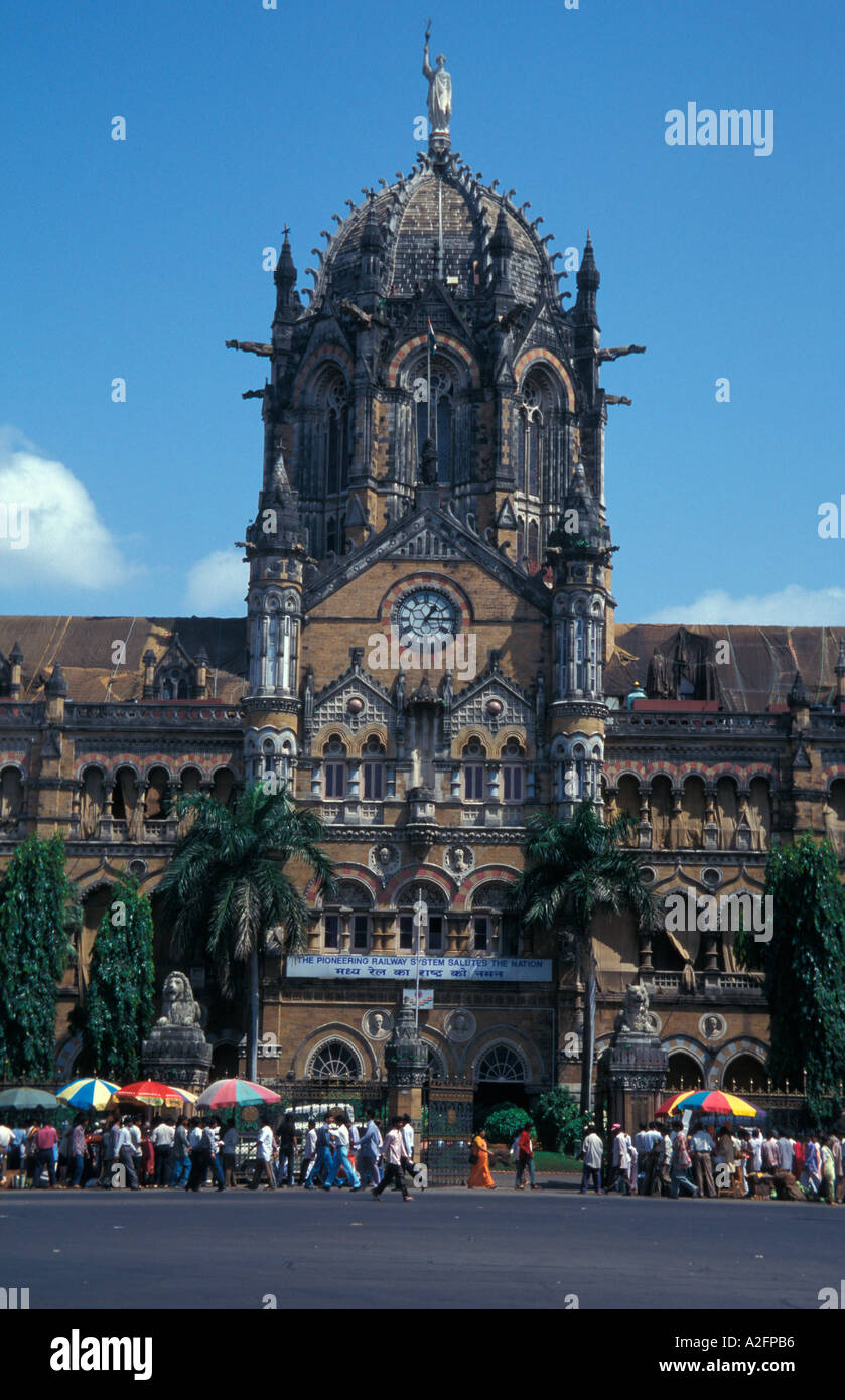 Victoria terminus Bombay Mumbai India Stock Photo - Alamy
