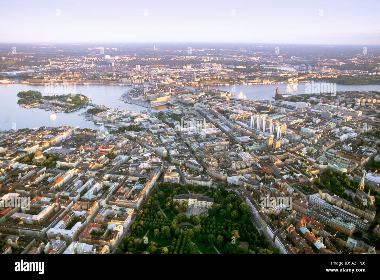 AERIAL VIEW OF STOCKHOLM SWEDEN Stock Photo - Alamy