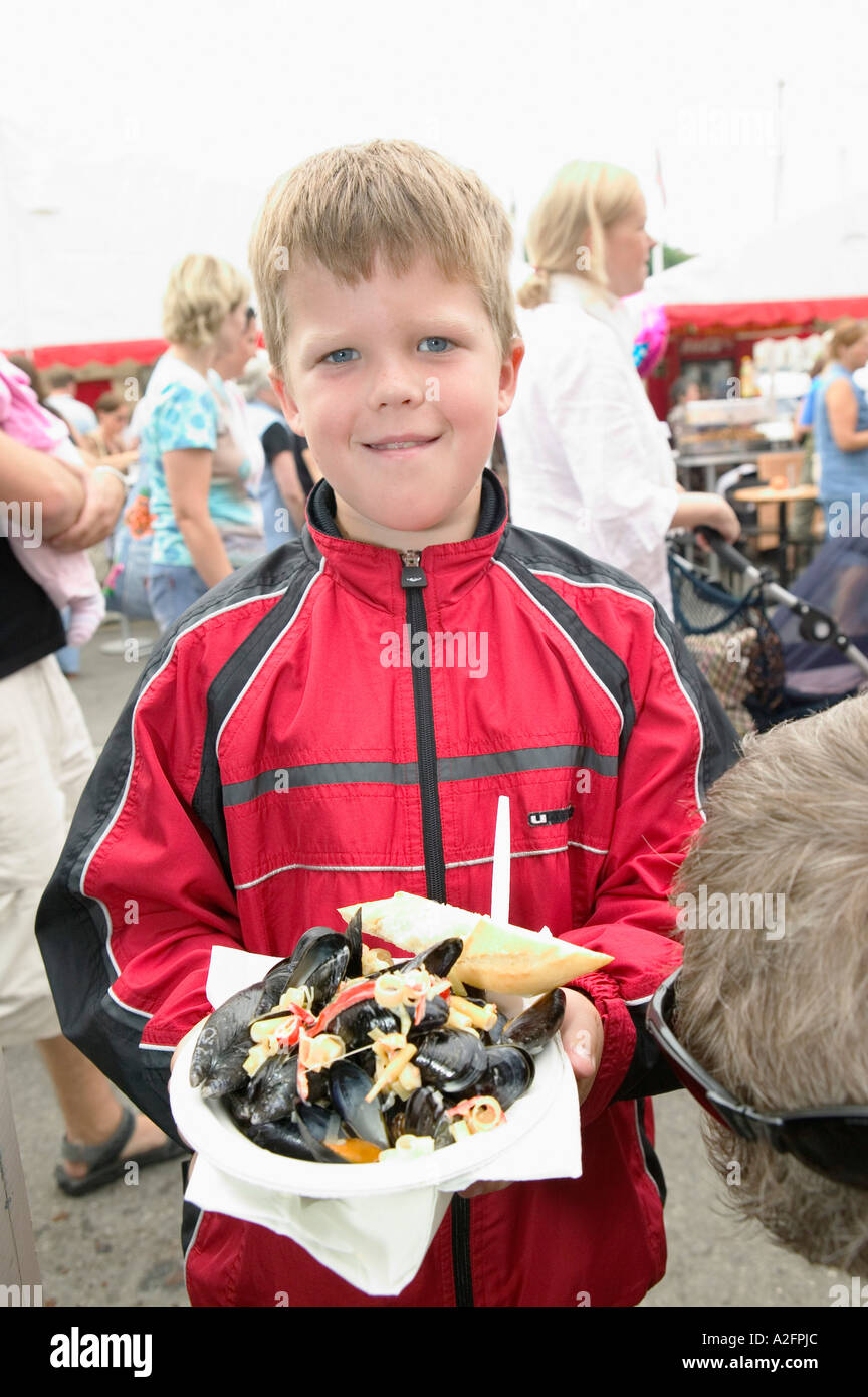 Festival food Gladmat festival Historic, Stavanger Harbour, Norway ...