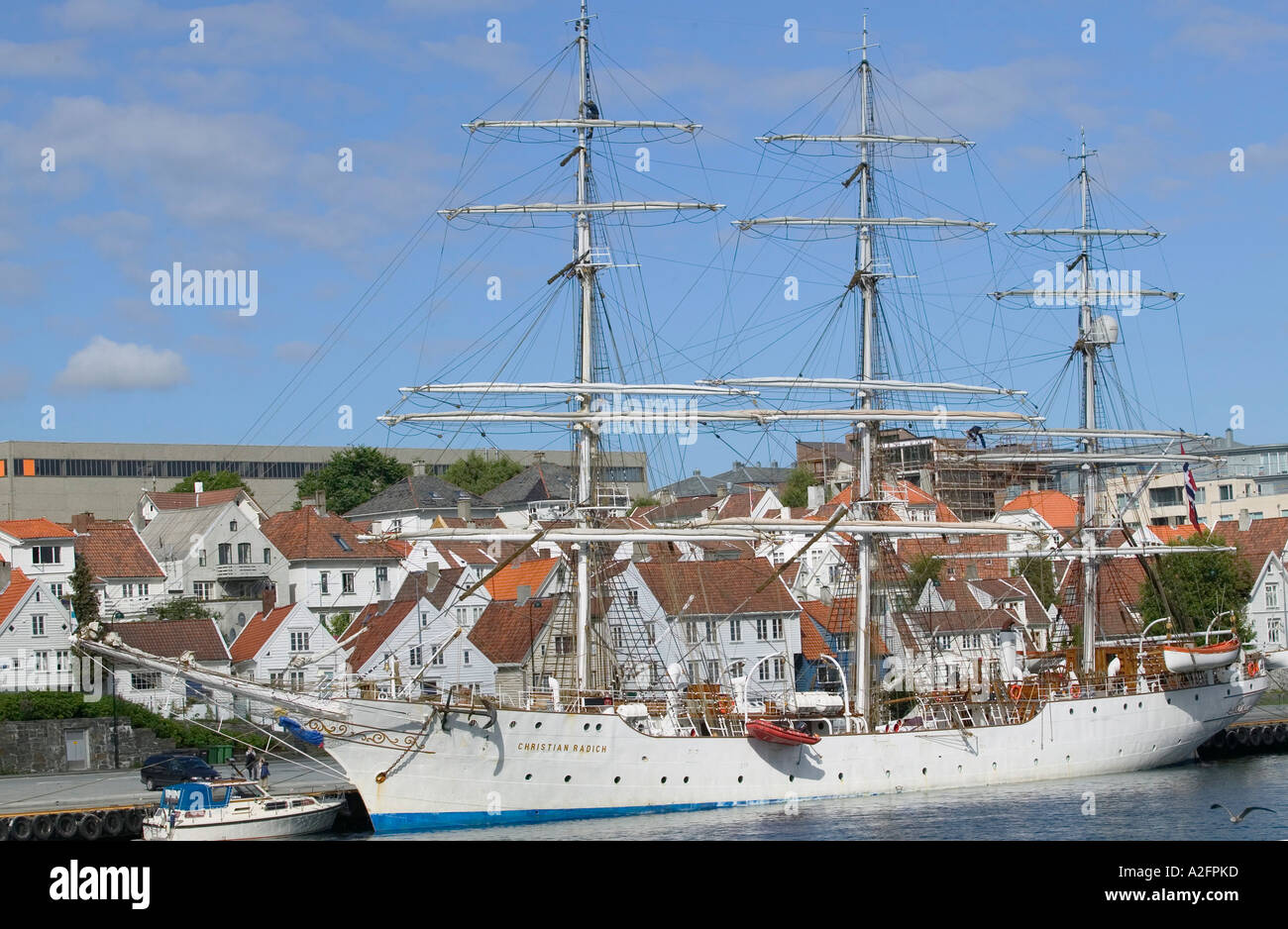 Christian Radich, 1937 Stavanger harbor Stock Photo - Alamy