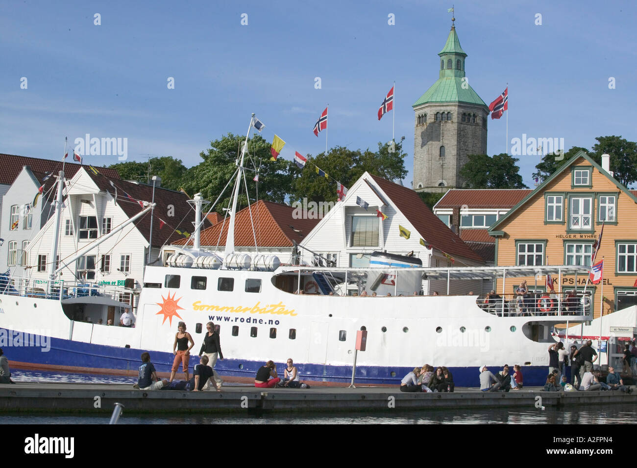 Historic, Stavanger Harbour, Norway Stock Photo - Alamy