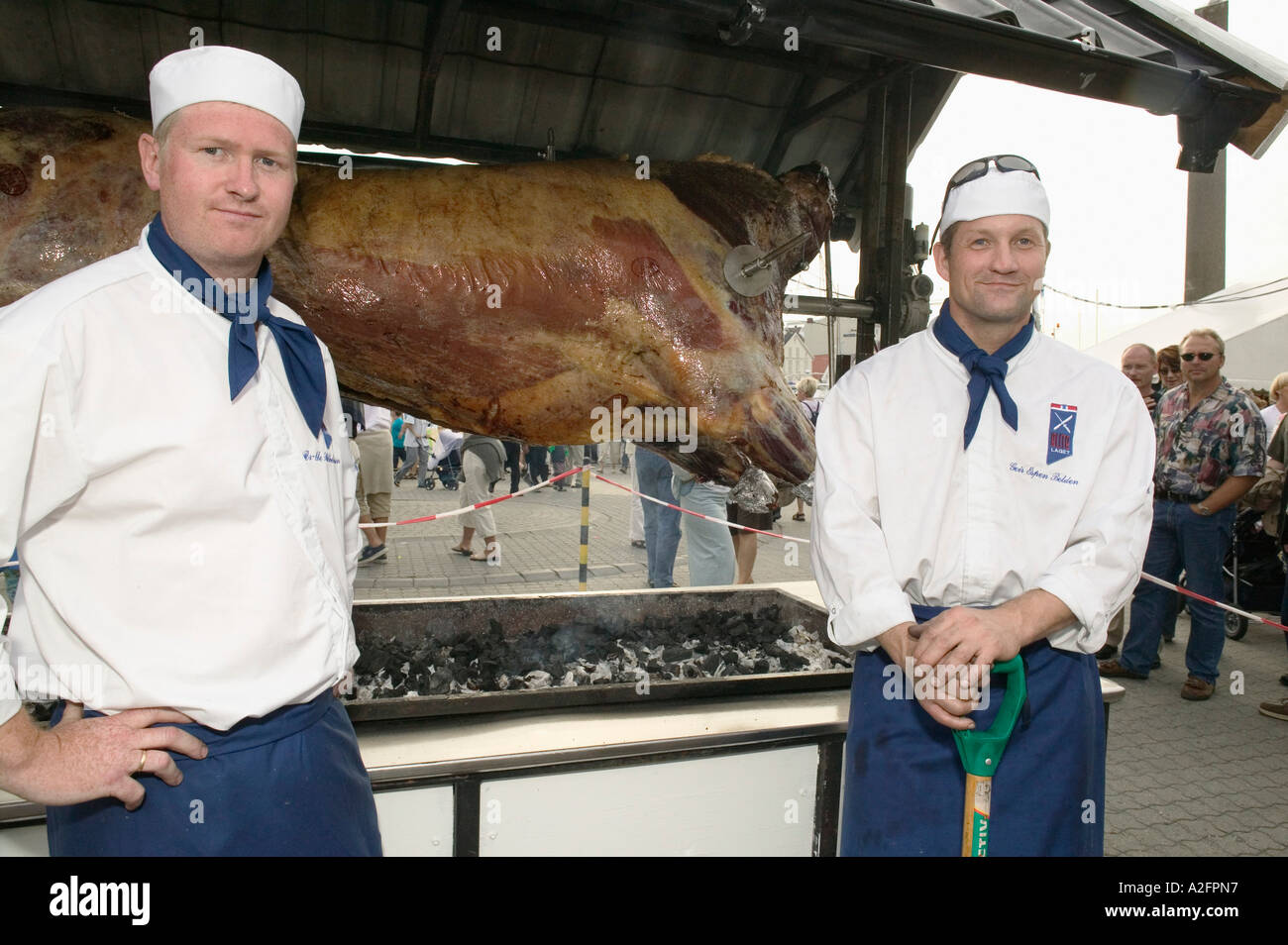 Festival food Gladmat festival Historic, Stavanger Harbour, Norway (MR ...