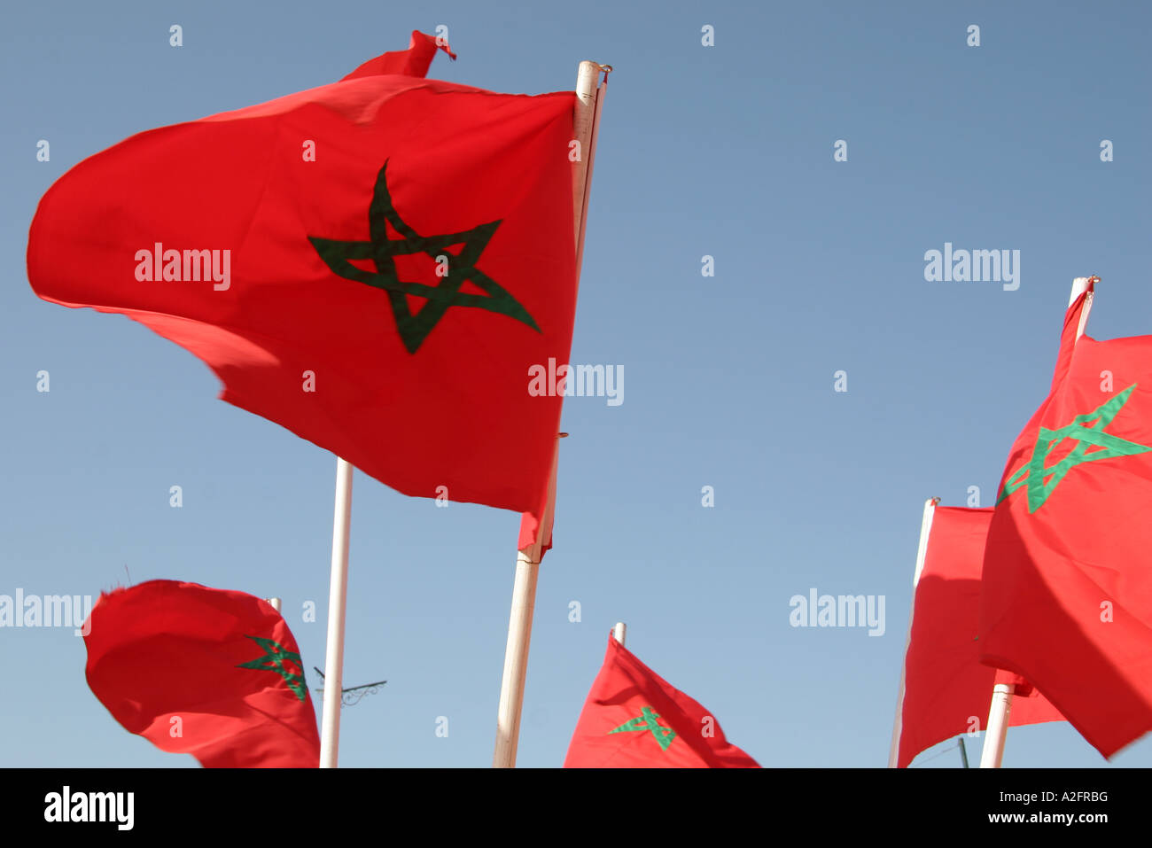 Morrocan flags hi-res stock photography and images - Alamy