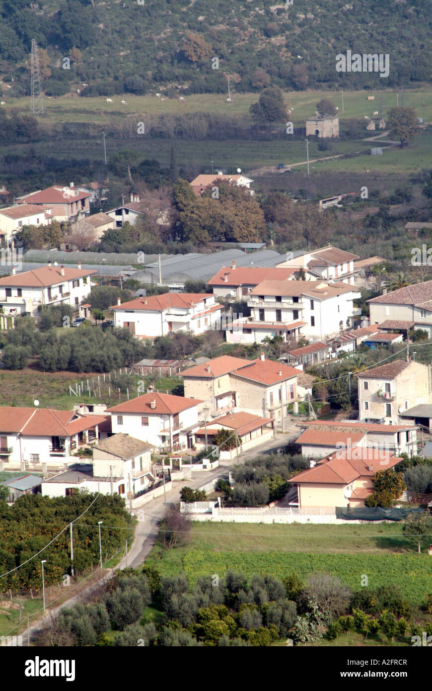 italian, rural, village, built, on, a hillside, property, overseas ...