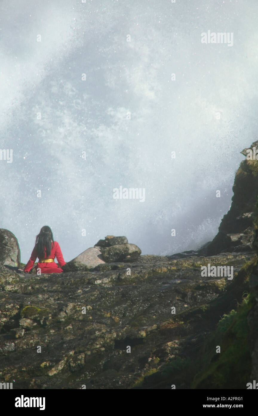 The Huldra, mythical creature from the mist, lureing the unsuspecting ...