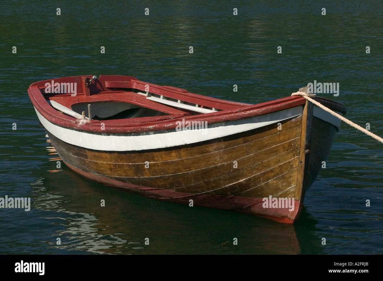 traditional lapstrake rowboat Hardanger Fjord , Norway Stock Photo - Alamy