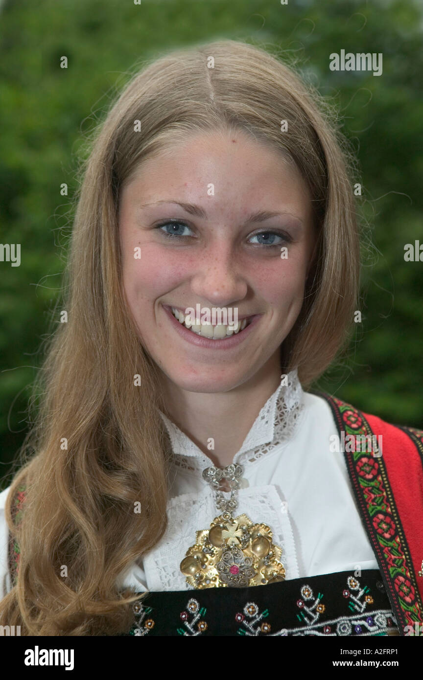 The Norwegian folk dancers costumes are designed in the tradition of ...