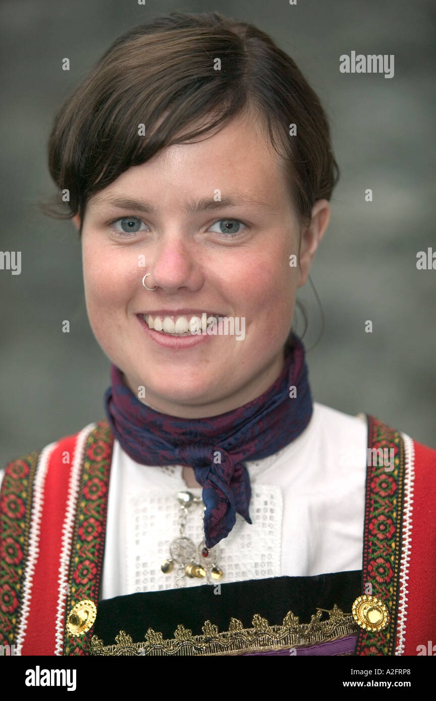 The Norwegian folk dancers costumes are designed in the tradition of ...