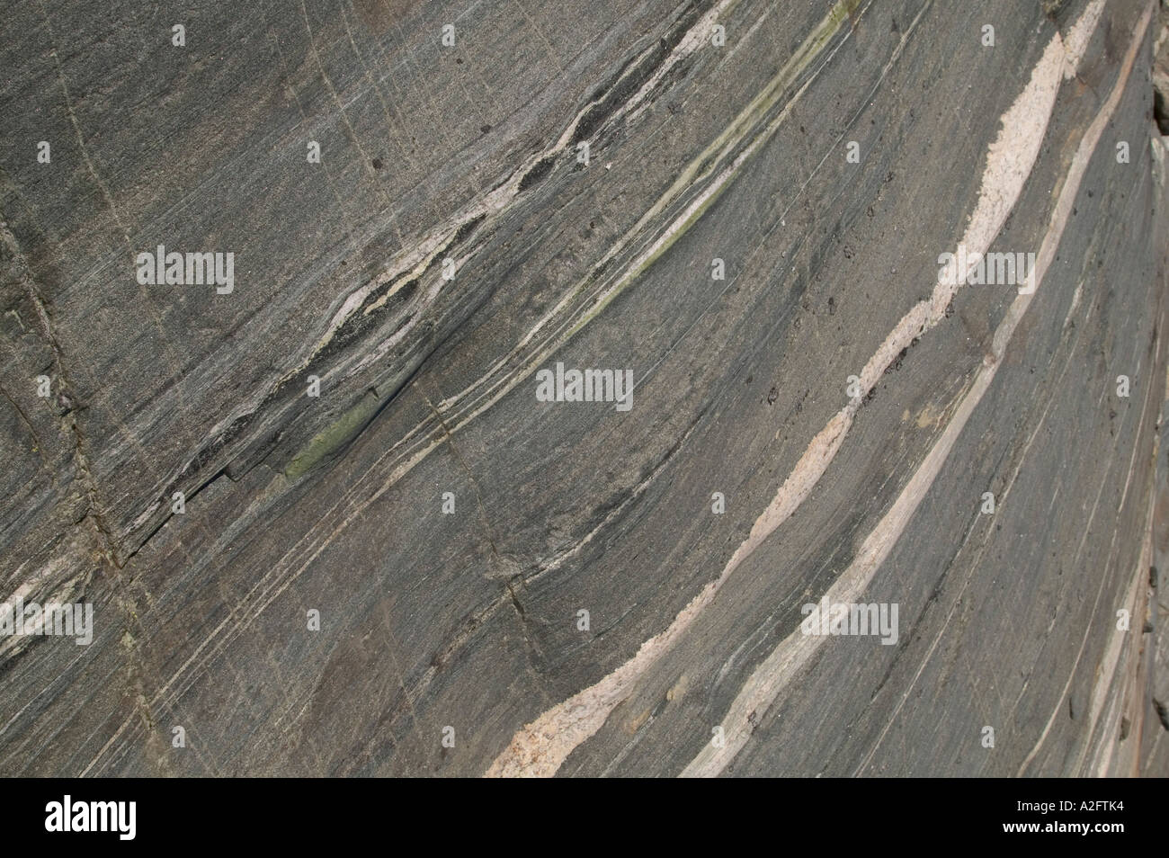 Carved by glacial activity, metamorphic banding from granite to Gneiss ...