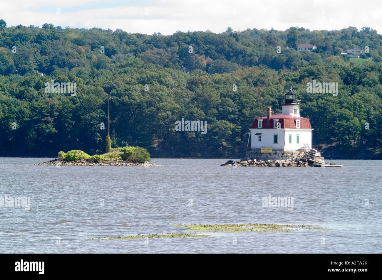 Esopus Meadows Lighthouse, Hudson River, New York Stock Photo - Alamy