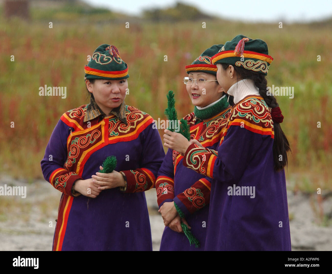 Asia, Russia, Bering Sea, Komandor Islands, Nikolskoe village. Natives ...