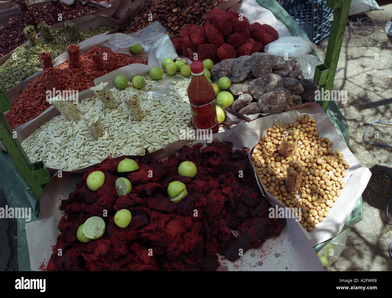 Typical Mexican food displayed on street stall in Mexico City/DF Stock ...