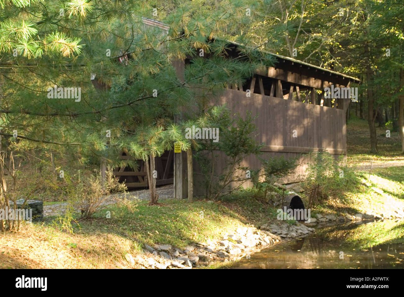 Botway Covered Bridge, Clinton-on-Ivy, Dutchess County, New York Stock ...