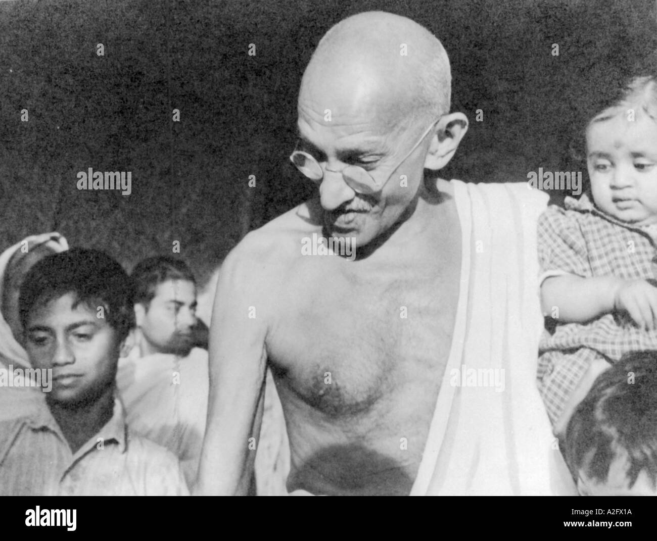 Mahatma gandhi at sevagram ashram hi-res stock photography and images ...