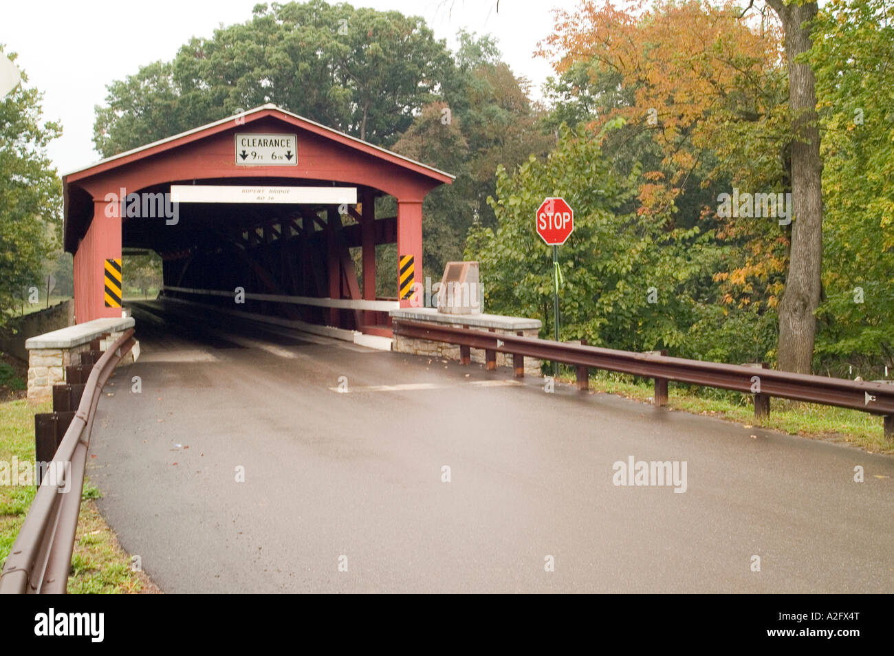 Rupert Covered Bridge, Rupert, Columbia County, Pennsylvania Stock ...