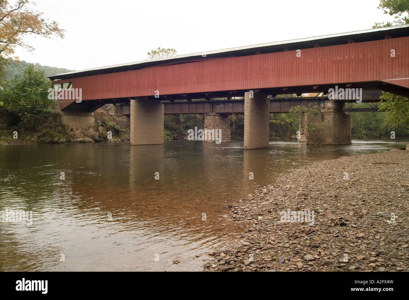Rupert Covered Bridge, Rupert, Columbia County, Pennsylvania Stock ...