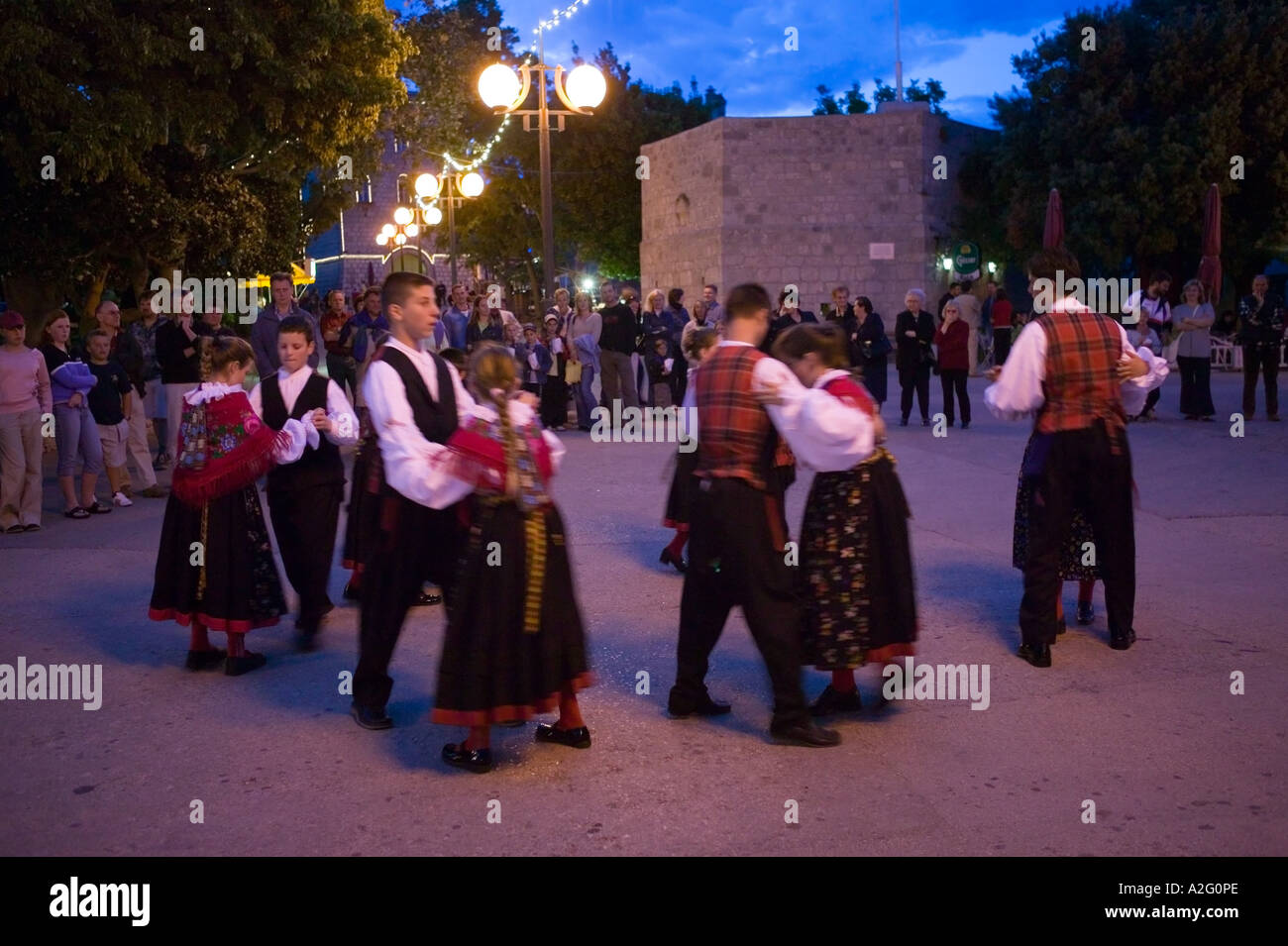 traditional dance, krk, Croatia, eastern Europe, Balkan, Europe Stock ...
