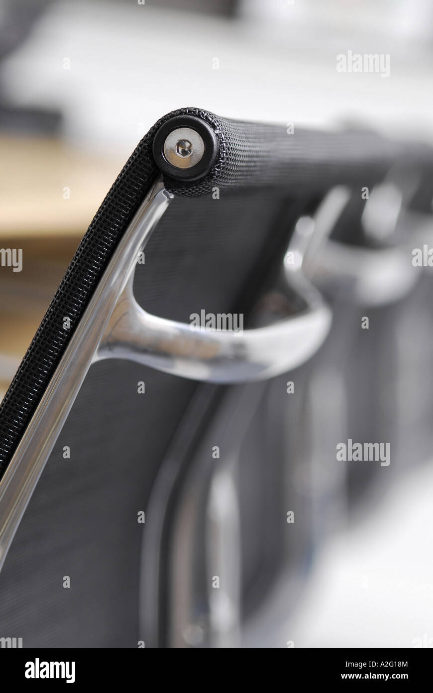 Black leather chair rear view hi-res stock photography and images - Alamy