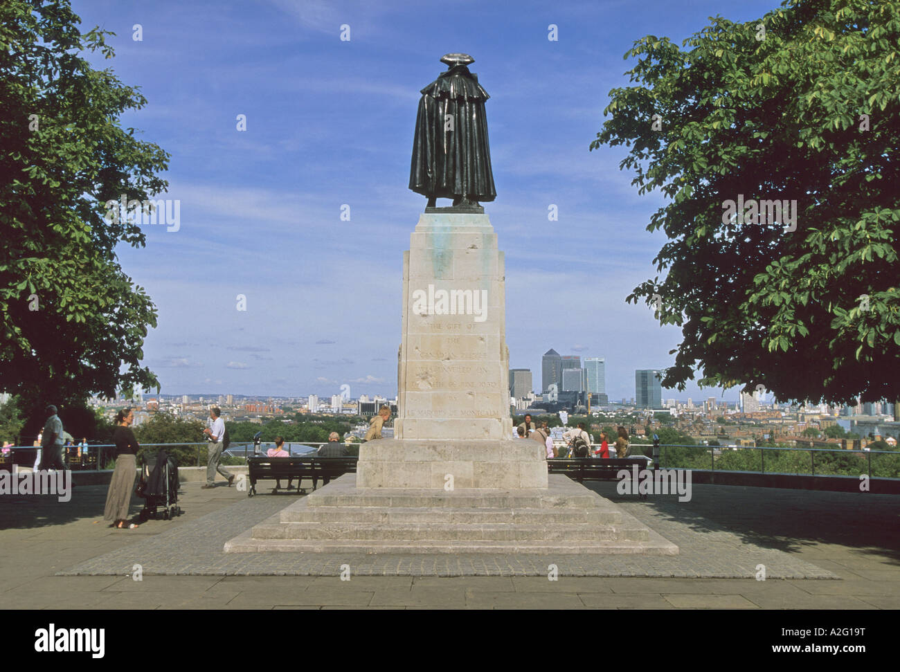 The Statue of General James Wolfe commands a magnificent view from the ...