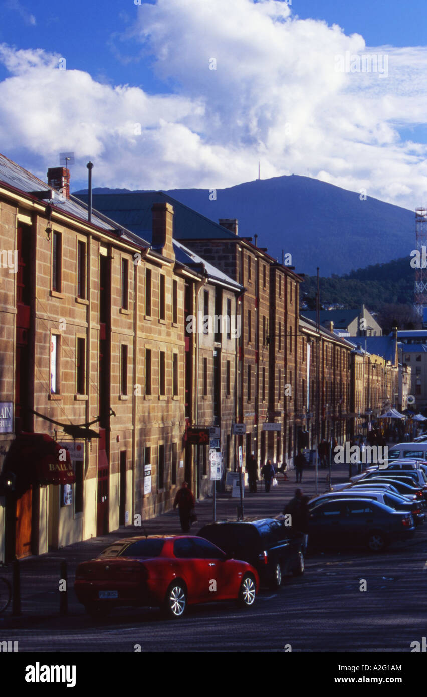 Georgian Warehouses at Salamanca Place Hobart Tasmania Australia Stock ...