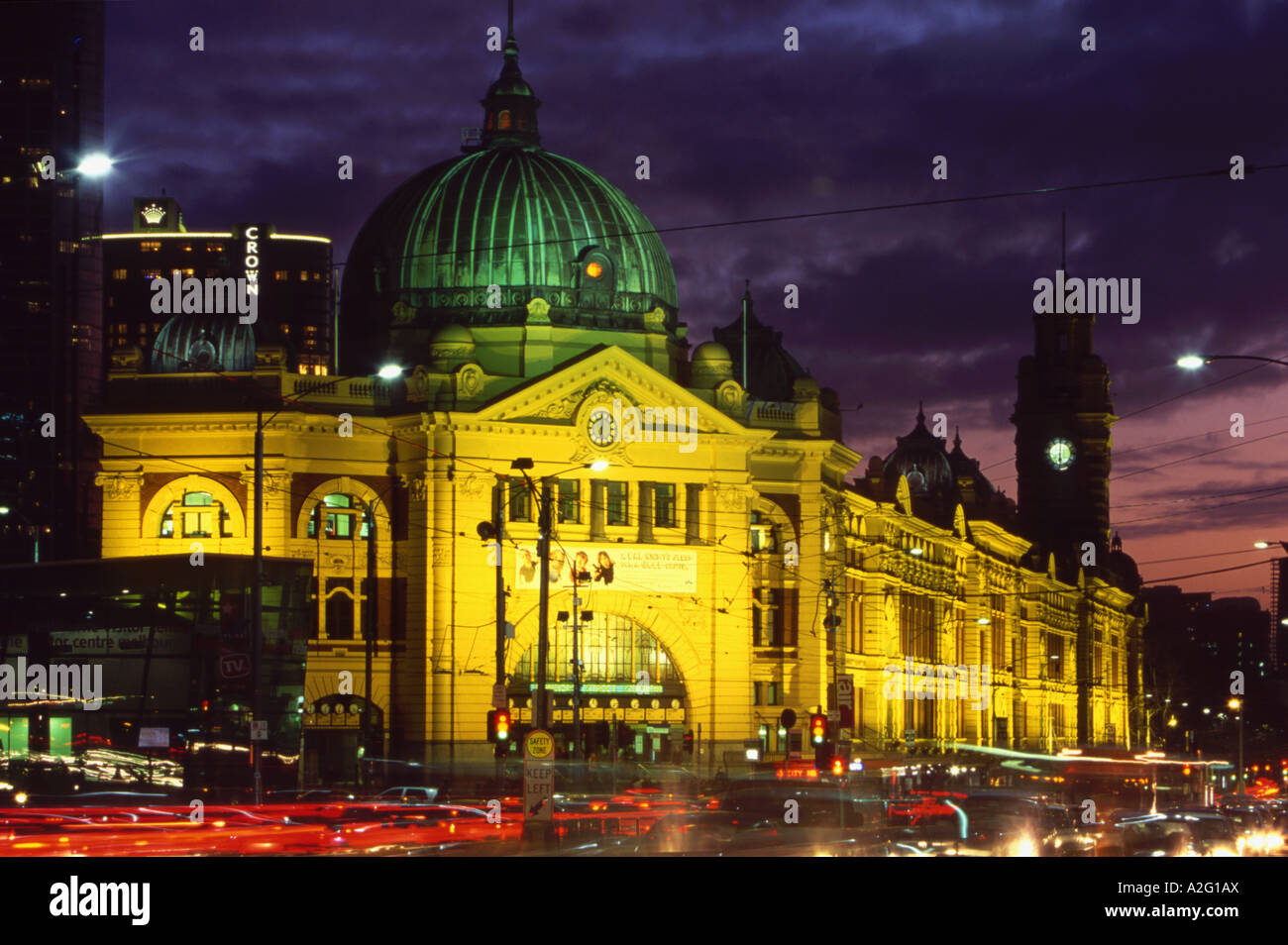 Flinders street station in hi-res stock photography and images - Alamy
