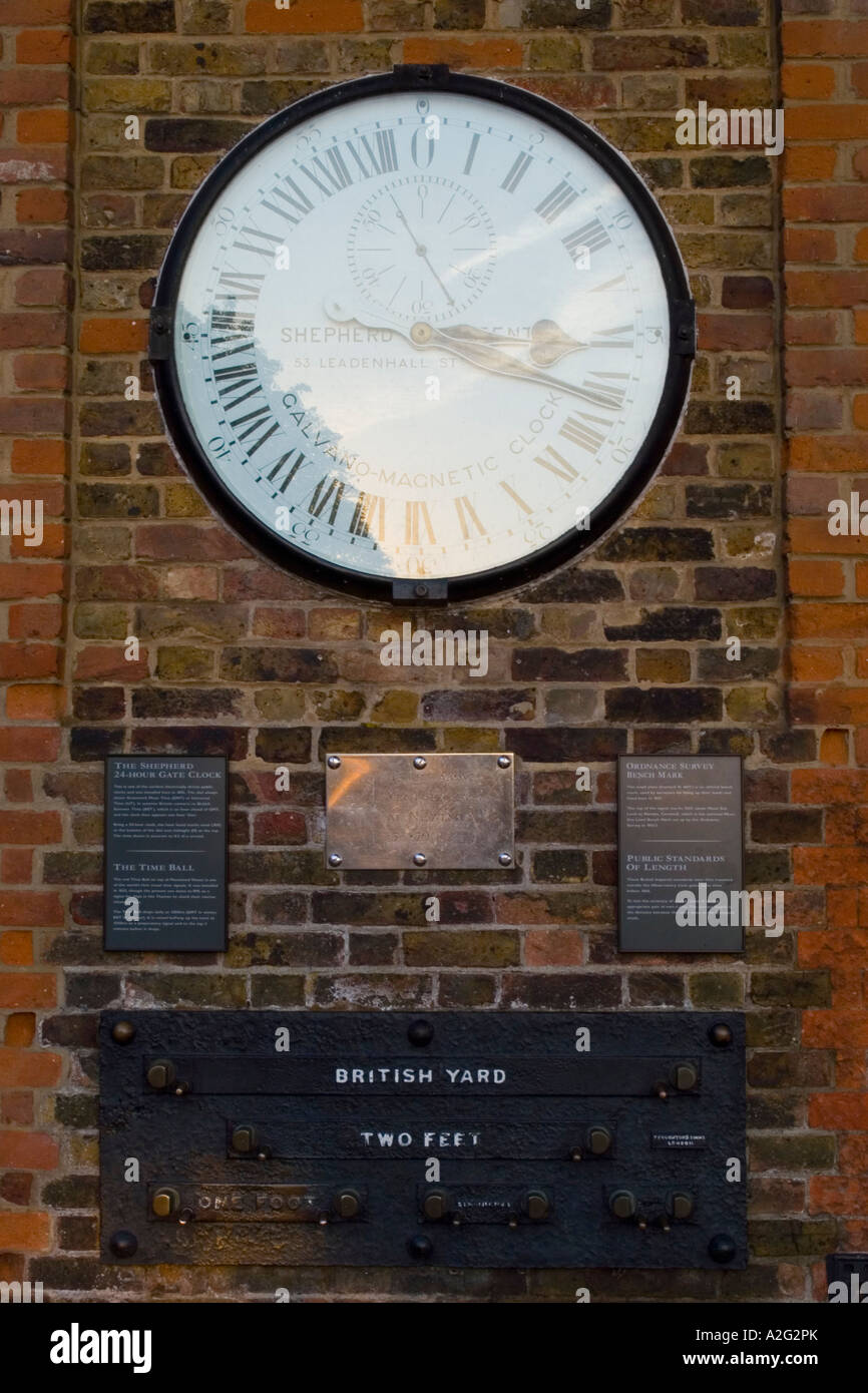 The 24 hour gate clock a benchmark and standards of length at Greenwich ...
