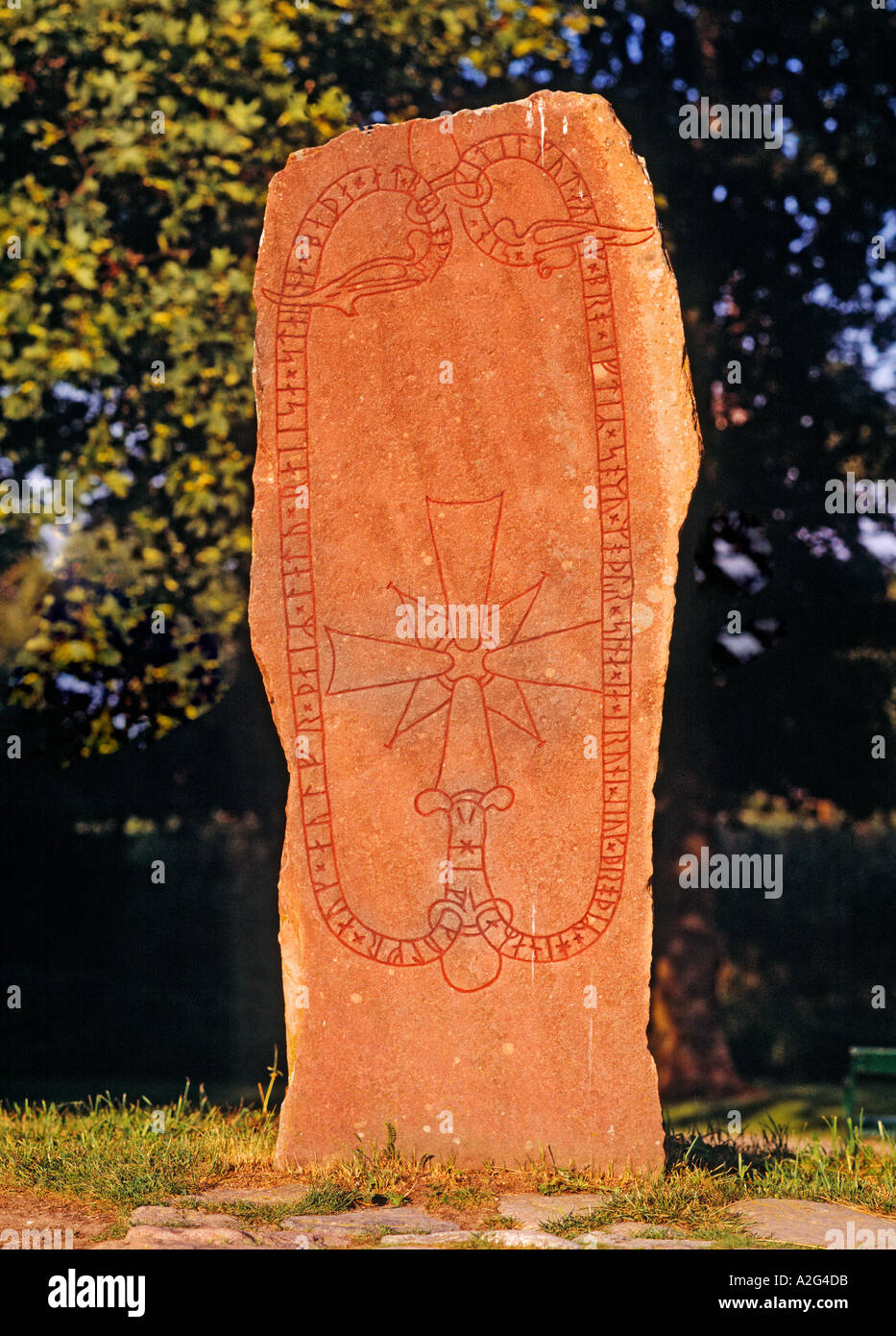 Rune stone runestone hi-res stock photography and images - Alamy