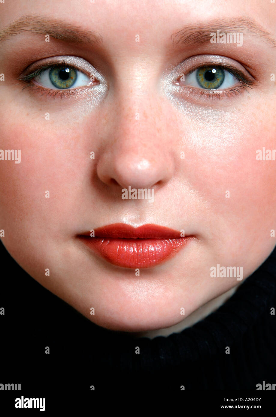 Russian woman's face Stock Photo - Alamy
